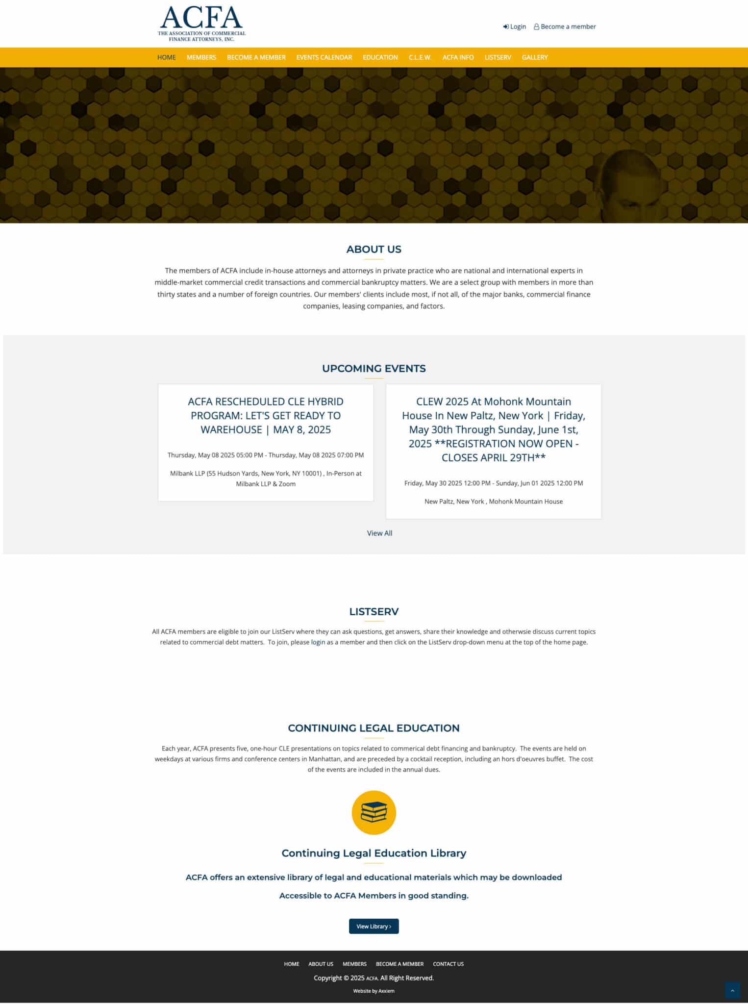 ACFA - Law Firm Website Design Project by Axxiem